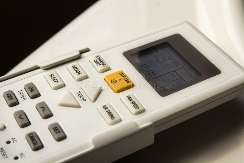 Control Switch of Home Air Conditioner Stock Image - Image of equipment ...
