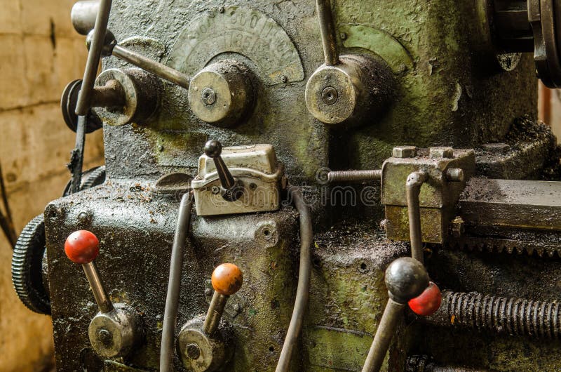 Control Switch on Old Machine. Stock Image - Image of render, equipment ...