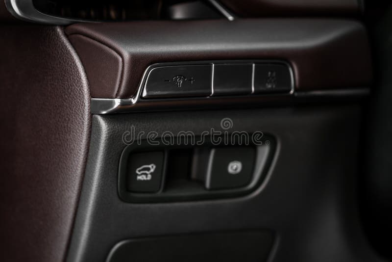 Control Switch Power Light System of Car. Stock Image - Image of ...