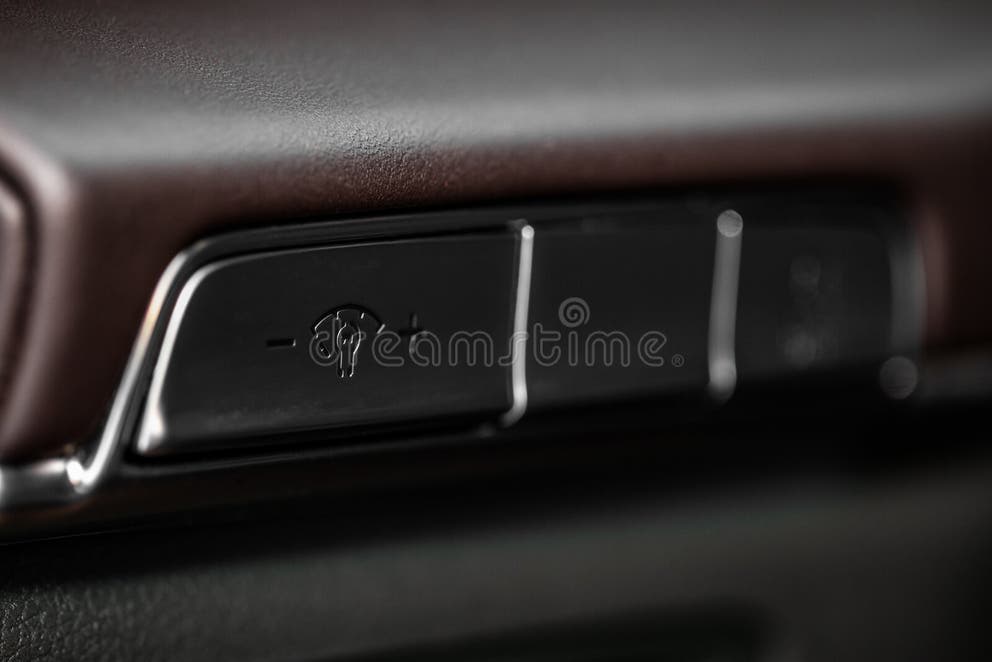 Control Switch Power Light System of Car. Stock Photo - Image of ...