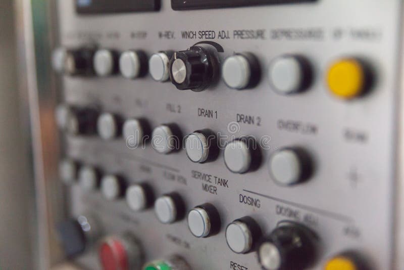 Control System Box of the Machine Stock Image - Image of machine ...