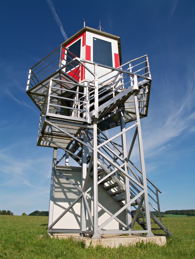 Control tower stock image. Image of tower, built, tree - 10213883