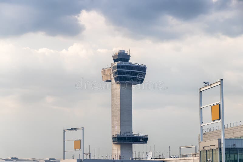 Control Tower in Airport. Air Traffic Control Tower Editorial ...