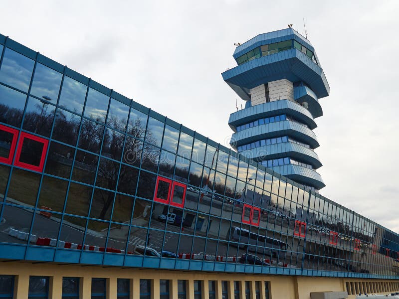 Control Tower in an Airport Stock Photo - Image of terminal, flight ...