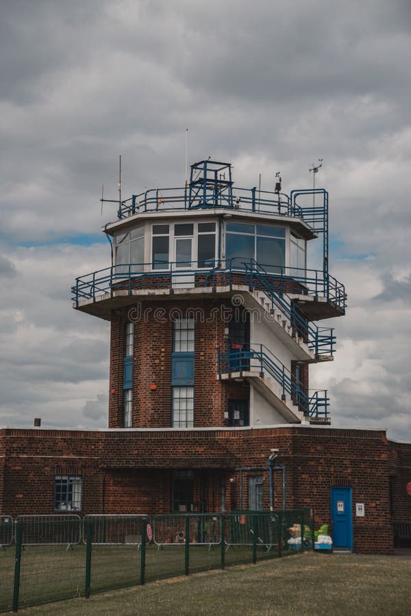 Control Tower at Barton Aerodrome, Manchester, United Kingdom, Vertical ...