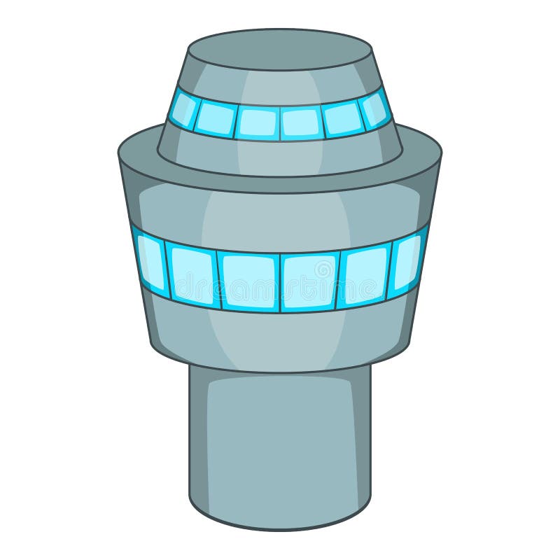 Control Tower Icon, Cartoon Style Stock Illustration - Illustration of ...