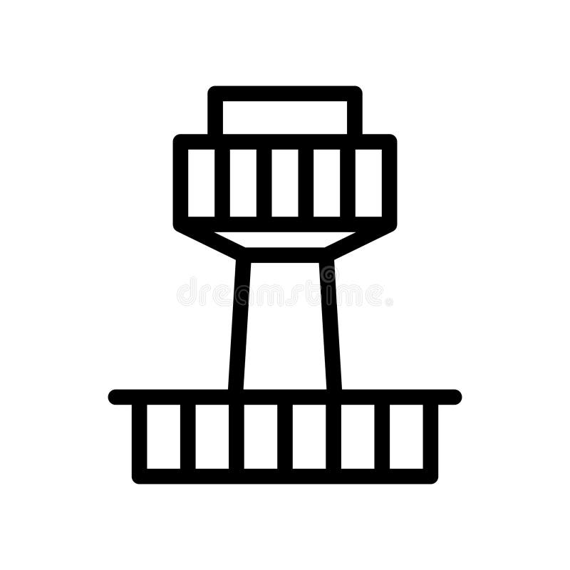 Control Tower Icon Illustration Vector Graphic Stock Vector ...