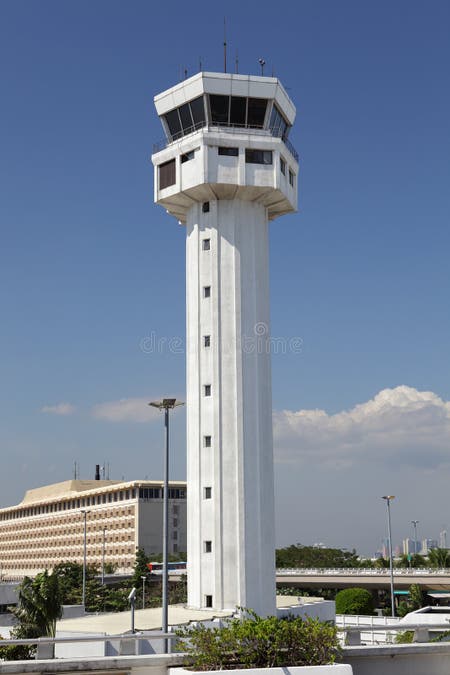 Control Tower Manila Airport Stock Image - Image of traffic, monitoring ...