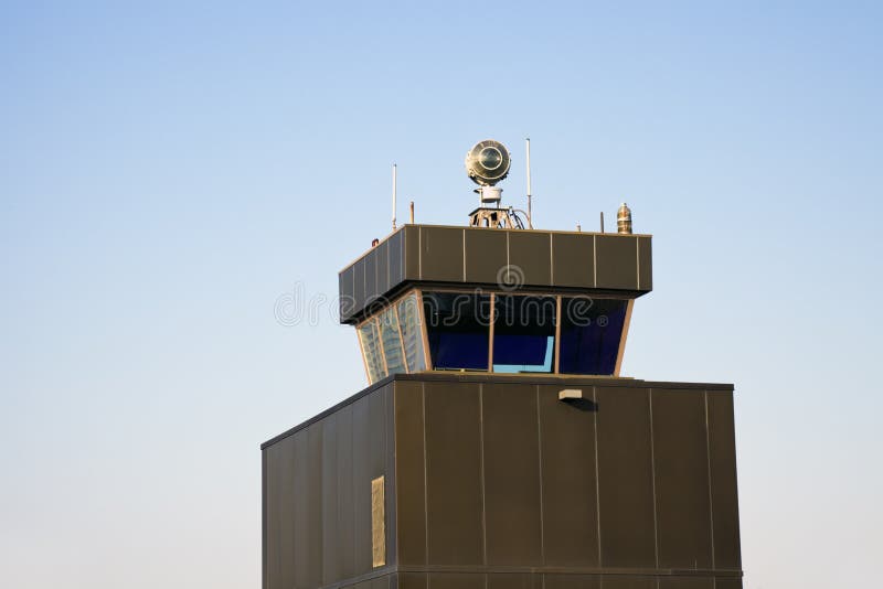 Control Tower - Old Airport in Chicago Stock Photo - Image of ...
