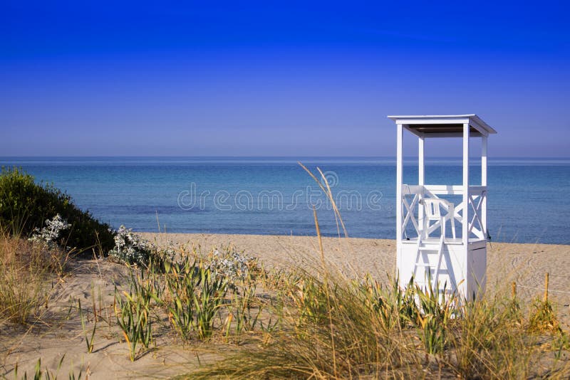 Control tower at the sea stock image. Image of water - 108138955