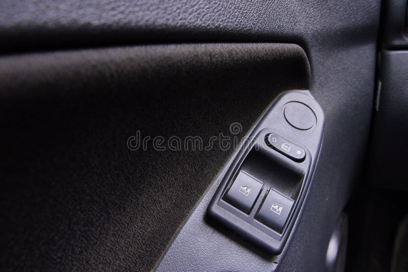 Control Unit for Electric Windows of the Car Stock Image - Image of ...