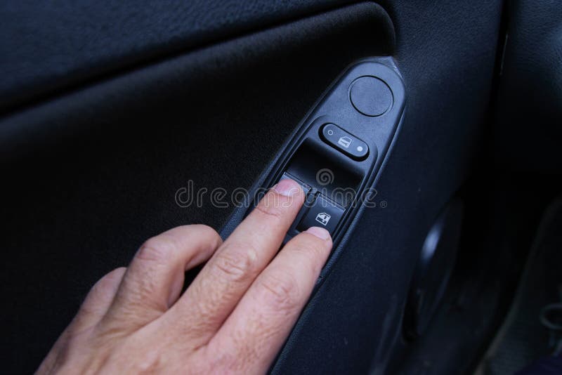 Control Unit for Electric Windows of the Car Stock Image - Image of ...