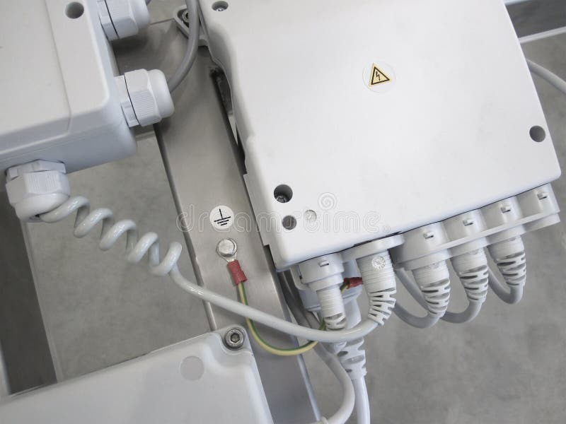 Control Unit in Industrial Automation Stock Image - Image of electrical ...