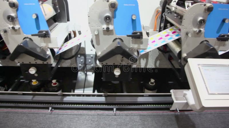 Control Unit of Printing Conveyor, Shown in Stock Video - Video of ...