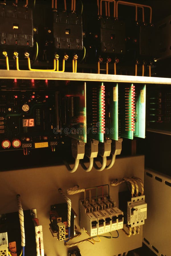 Control Units for Fully Electronic Modern Elevators Stock Photo - Image ...