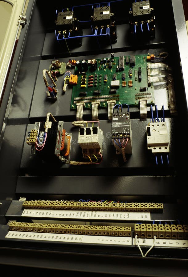 Control Units for Fully Electronic Modern Elevators Stock Photo - Image ...