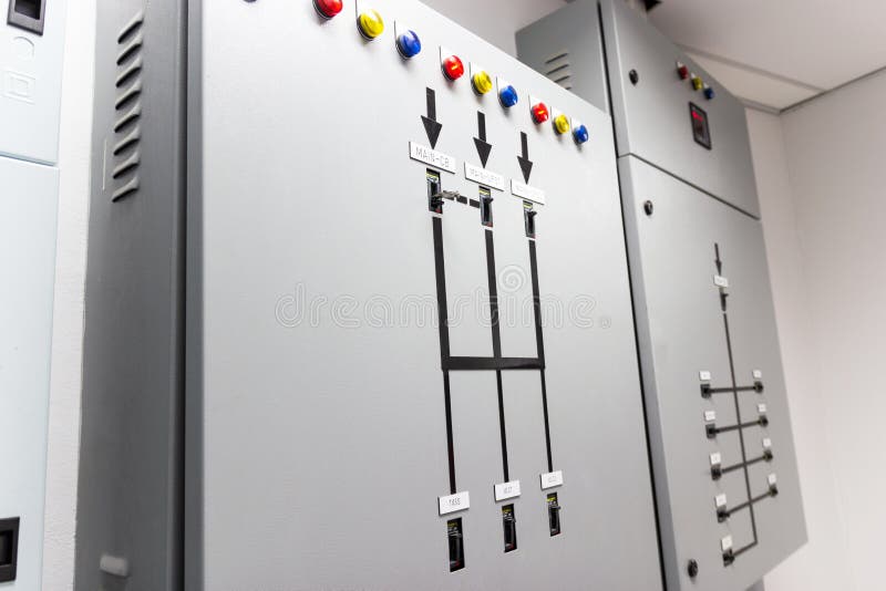 Control UPS Indoor High Voltage Stock Photo - Image of high, breaker ...