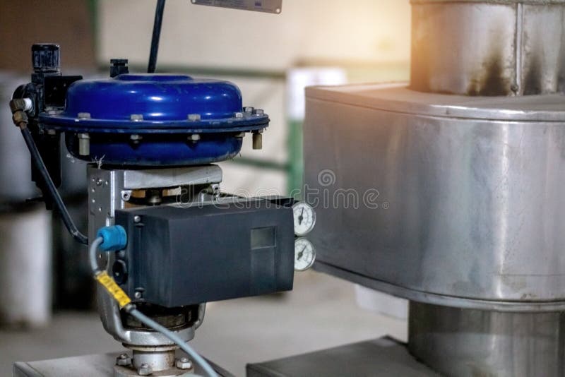 Control valves. stock photo. Image of factory, pump - 262282320