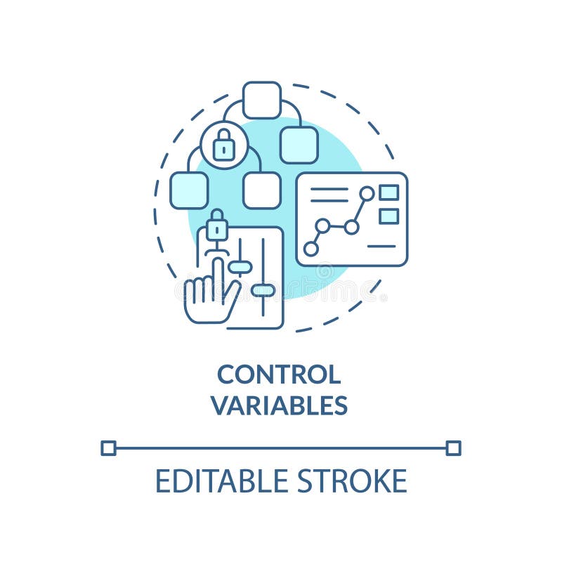 Control Variables Turquoise Concept Icon Stock Vector - Illustration of ...