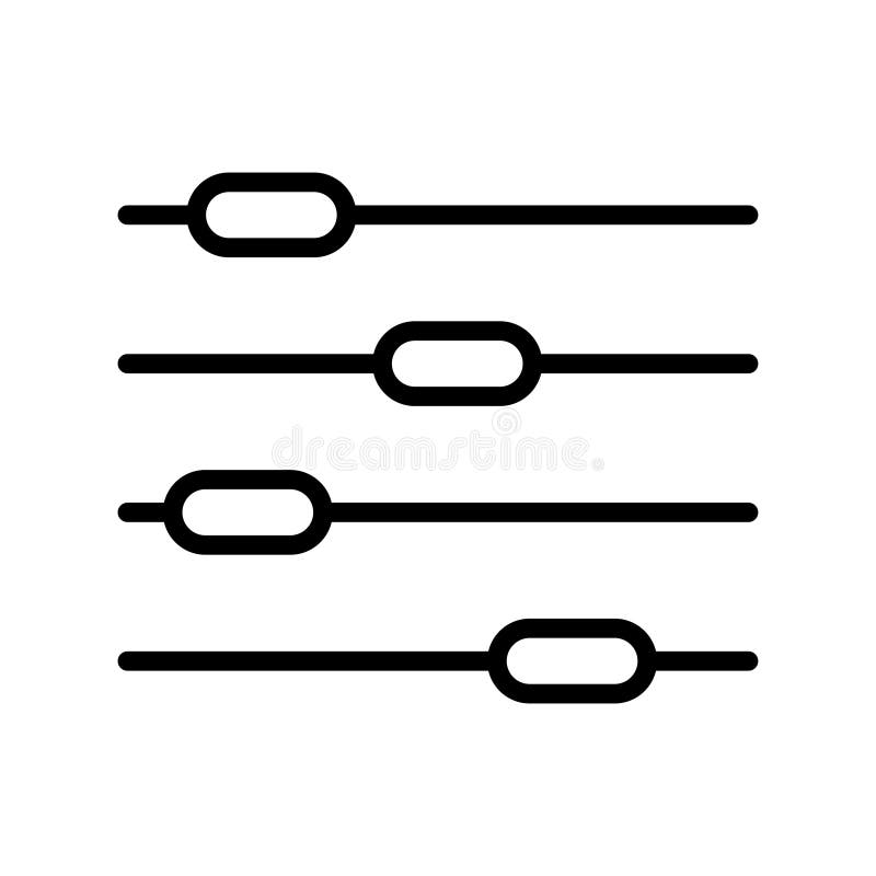 Control Thin Color Line Vector Icon Stock Vector - Illustration of ...