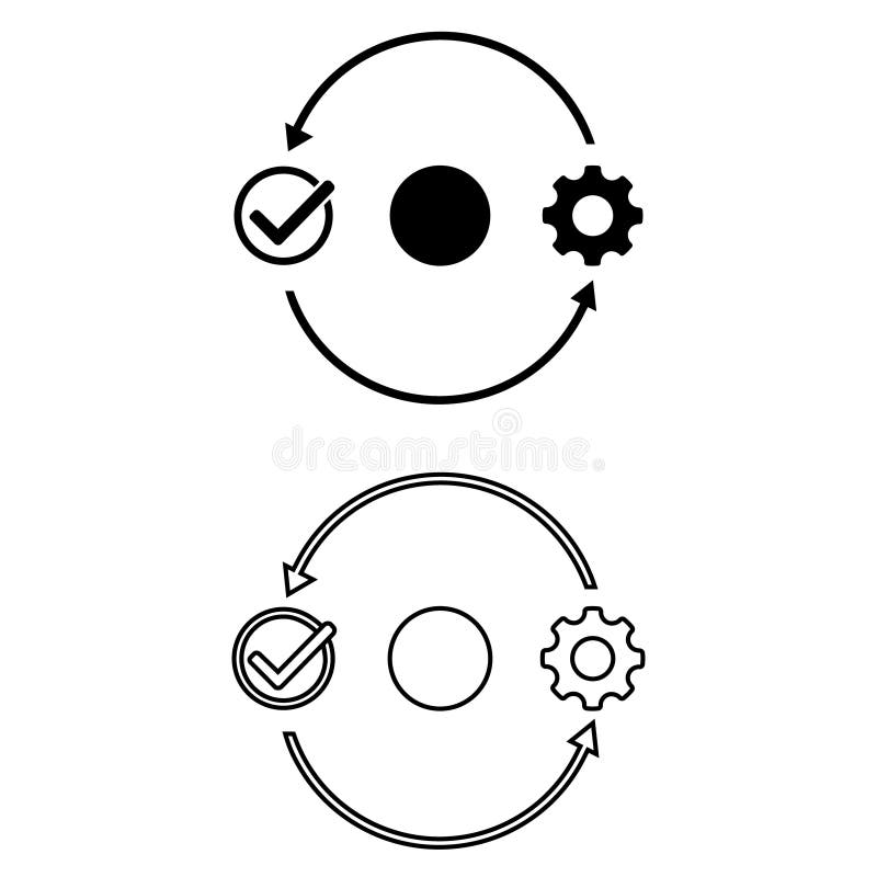 Control Vector Icon Set. Advantage Illustration Sign Collection ...