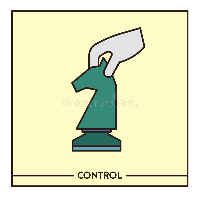 Control. Vector Illustration Decorative Design Stock Illustration ...