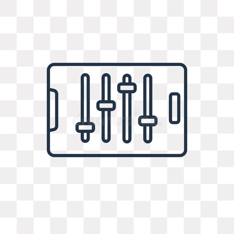 Control Panel Vector Icon Isolated on Transparent Background, Co Stock ...