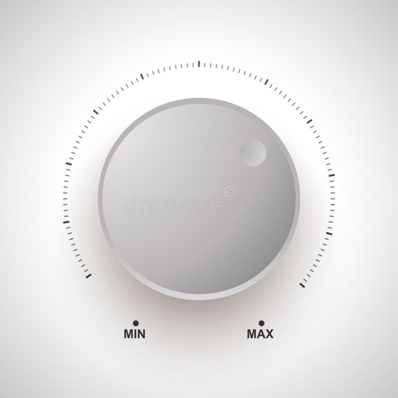 Control Volume on White Background Isolated Object Abstract Stock ...