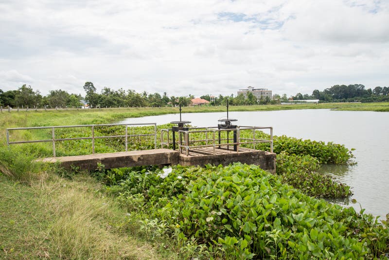 Control water gate valve stock image. Image of metal - 289158363