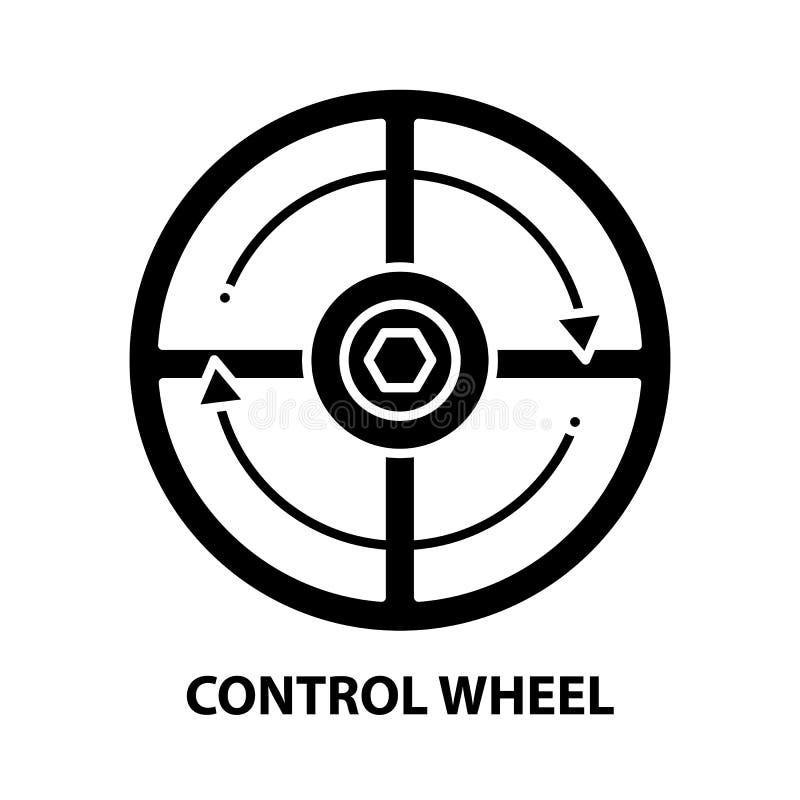 Control Panel Icon, Black Vector Sign with Editable Strokes, Concept ...
