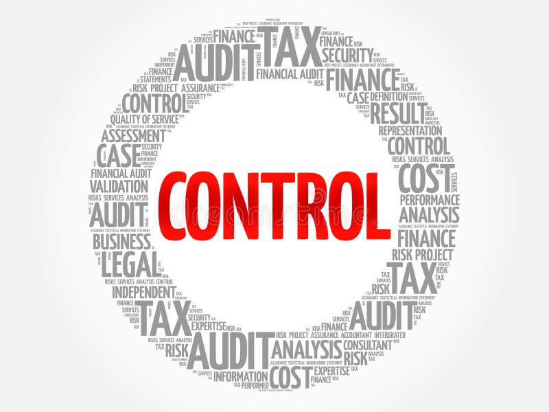 CONTROL word cloud stock illustration. Illustration of procedure ...