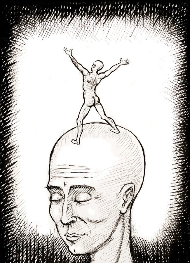 Control Your Mind Illustration Stock Illustration - Illustration of ...