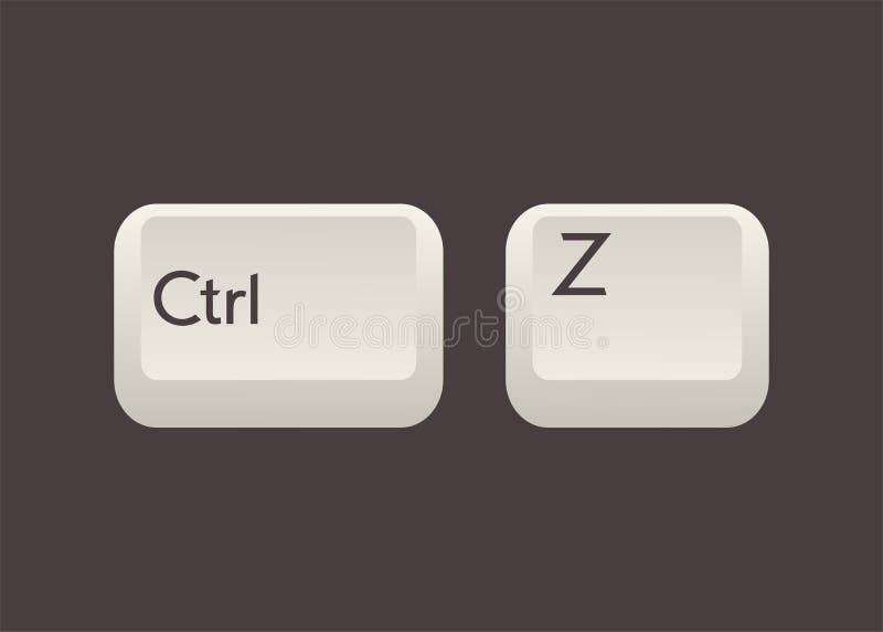 Control and z buttons stock vector. Illustration of keyboard - 233348355