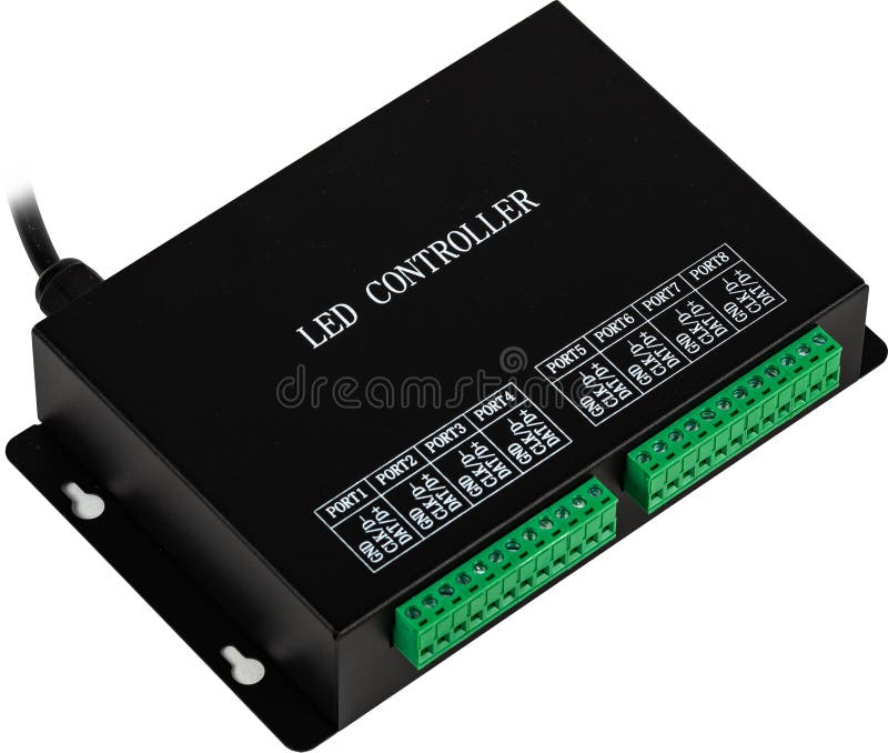 Controlador Led Aislado En Fondo Blanco Foto de archivo - Imagen de ...