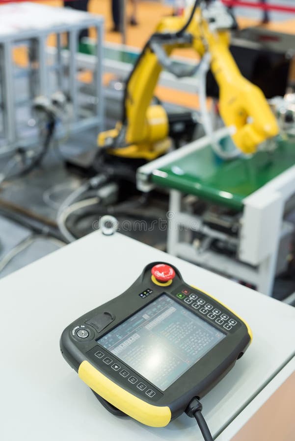 Controler of robotic hand stock image. Image of mechanic - 72708039