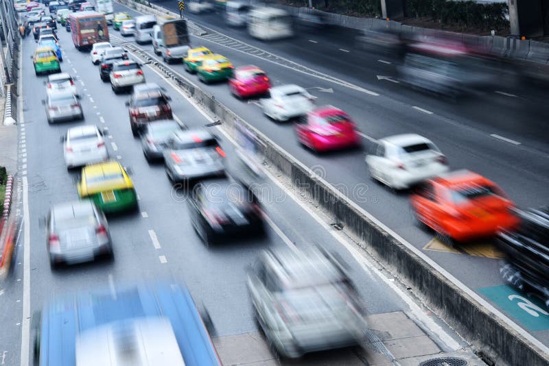 Controlled-access Highway in Bangkok during Rush Hour Stock Image ...