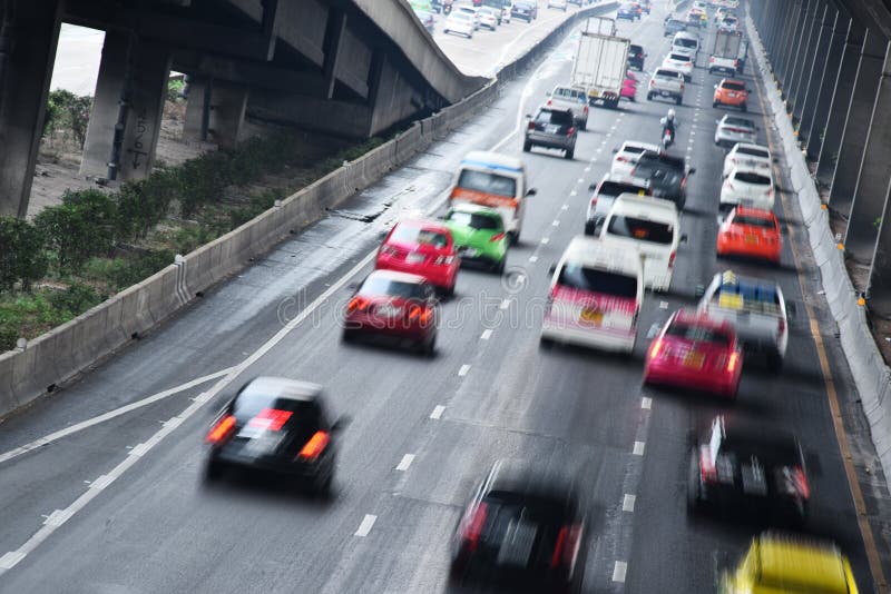 Controlled-access Highway in Bangkok during Rush Hour Stock Image ...