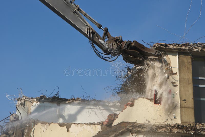 Controlled Demolition editorial photo. Image of concrete - 26446581