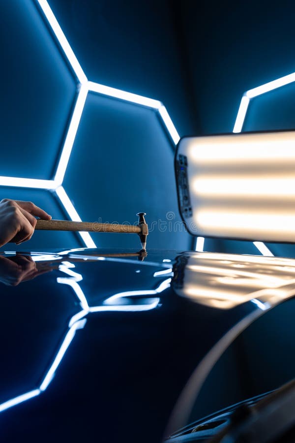 Controlled Taps with a Knockdown Tool Reshape Metal Warped by Hail. PDR ...