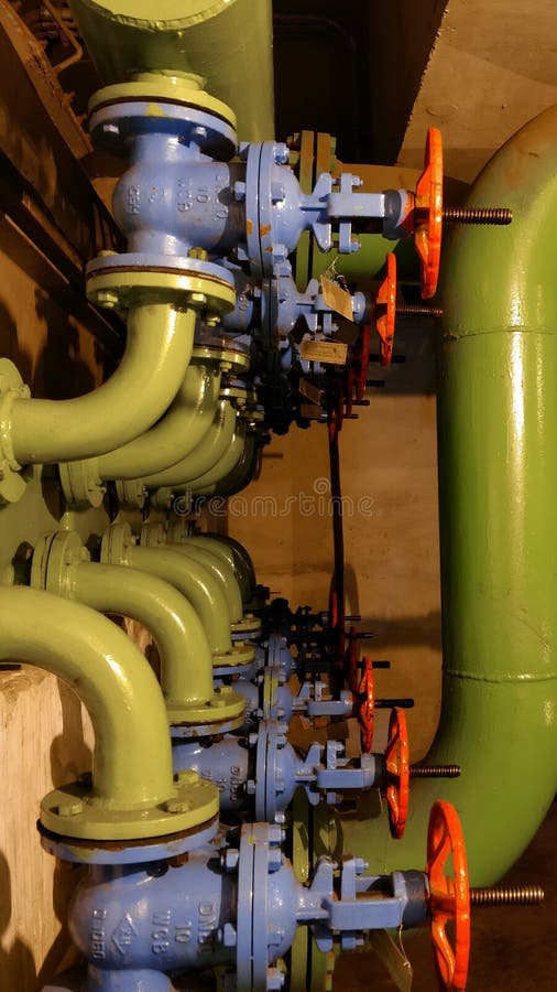 Controlled Water Flow Pipes at Valve Openings in the Power Generation ...