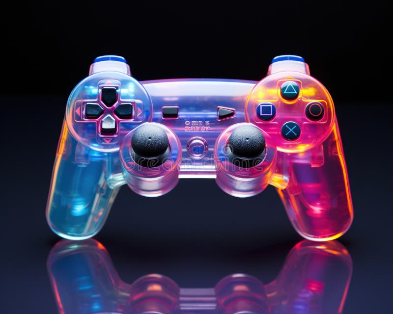The Controller is Bright and Has a Video Game Controller on it. Stock ...