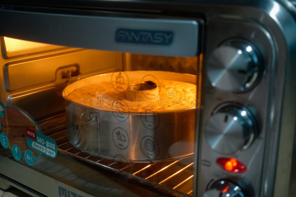 Controller Buttons on the Electric Oven, Baking Process of Making ...