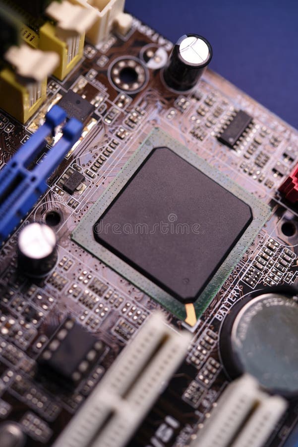 The Controller Chip is on the Motherboard. an Integrated Circuit Stock ...