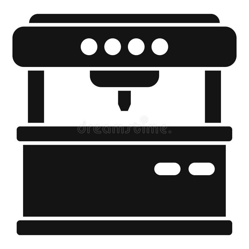 Controller Cnc Machine Icon Simple Vector. Control Production Stock ...