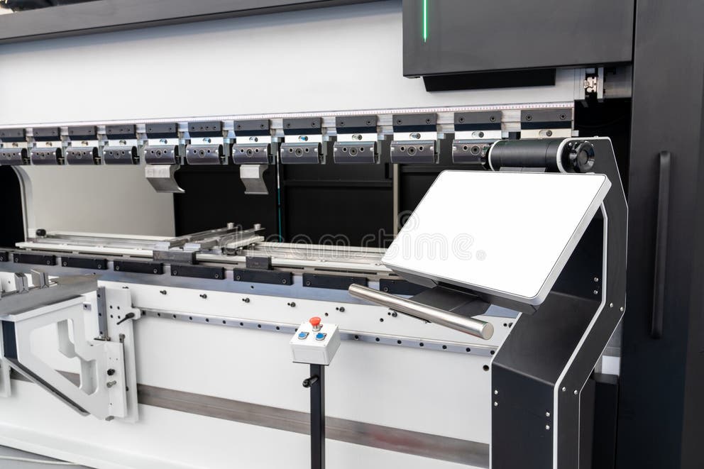 Controller with Display in a Smart Factory Stock Illustration ...