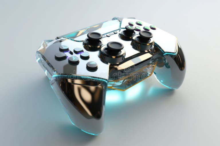 Controller Floating in Space with a Futuristic Wireless Headset and ...