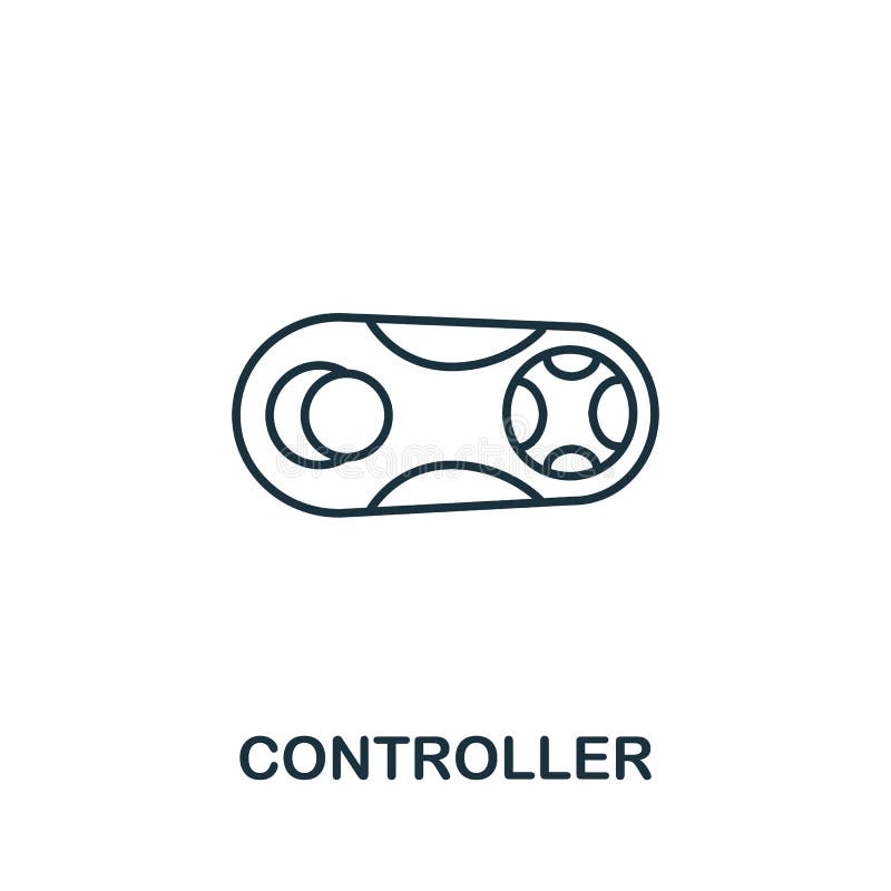 Controller Icon from Augmented Reality Collection. Simple Line Element ...