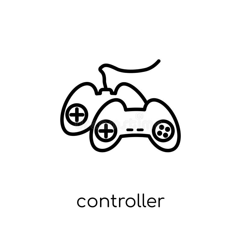 Controller Icon. Trendy Modern Flat Linear Vector Controller Icon on ...