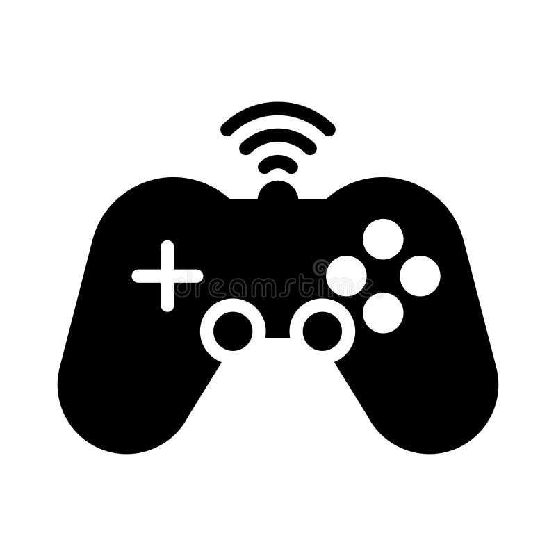 Controller Vector Glyph Flat Icon Stock Illustration - Illustration of ...