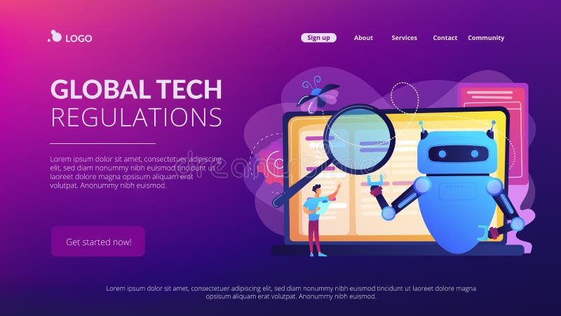 Artificial Intelligence Regulations Concept Landing Page. Stock Vector ... Artificial Intelligence Regulations Concept Landing Page. Stock Vector ...